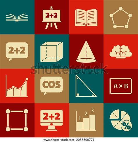Set Graph Schedule Chart Diagram Chalkboard Stock Vector Royalty Free Shutterstock