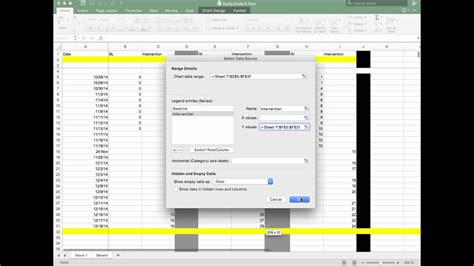 how to create a multiple baseline design graph youtube