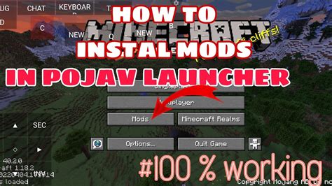 How To Add Or Install Mods In Pojav Launcher 😊 100 Working 👍🏻 Youtube