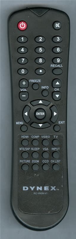 DYNEX RC VK09 V1 Refurbished Genuine OEM Original Remote