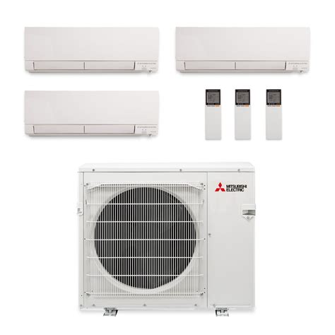 Mitsubishi 24000 Btu Hyper Heat Tri Zone Wall Mount Mini Split Air