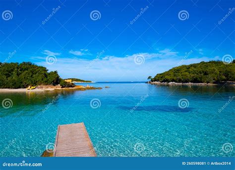 Azure Water In Ksamil In Albania Albanian Maldives Stock Image Image