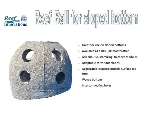 Reef Ball Sloped Bottom Reef Innovations