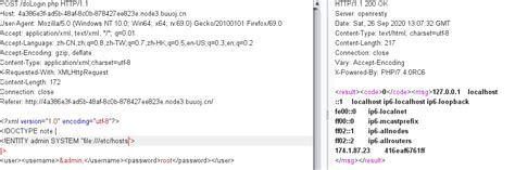 xxe漏洞学习和利用—[nctf2019]fake xml cookbook s1awwhy 博客园
