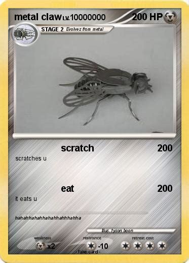 Pokémon Metal Claw 8 8 Scratch My Pokemon Card
