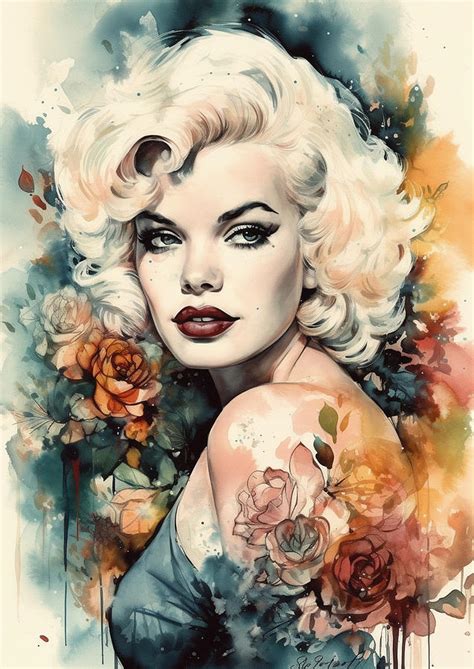 Jayne Mansfield Digital Art By Thuy Dinh Thi Fine Art America