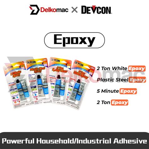 Devcon Epoxy Adhesive Plastic Steel2 Ton White2 Ton5 Minutes