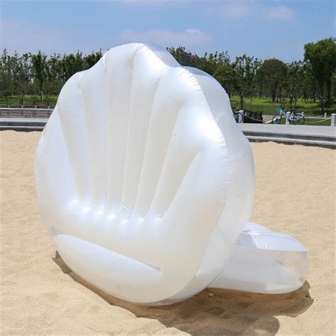 Giant Inflatable Shell Pool Float Pvc Outdoor Lounger For Resort And P Entropy Adventure