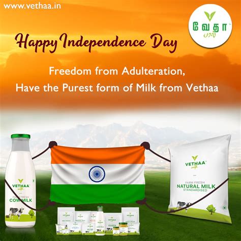 Happy Independence Day Happy Independence Day Farm Fresh Milk Fresh