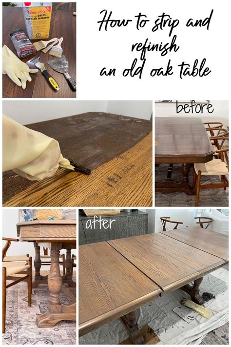How To Strip Furniture How To Refinish An Old Dining Table In 2024
