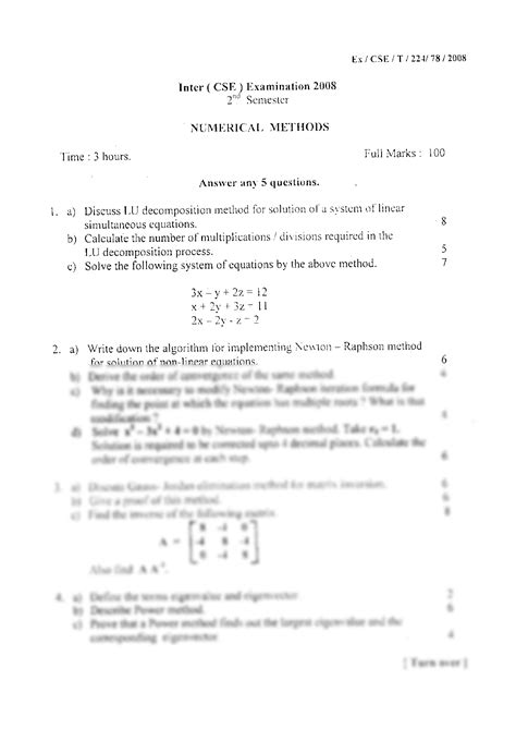 SOLUTION: Numerical methods - Studypool