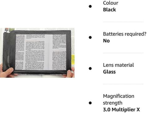 A4 Full Page Magnifier Sheet Large Magnifying Glass Assisted Reading