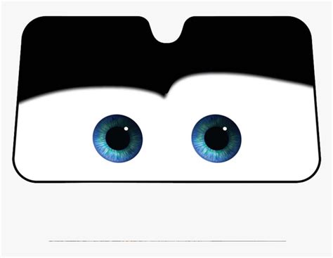 Disney Pixar Cars Lightning Mcqueen Front Car Windshield Sun Shade At