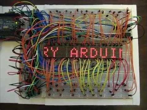 Arduino Scrolling 56x8 LED Matrix Exhibition Arduino Forum