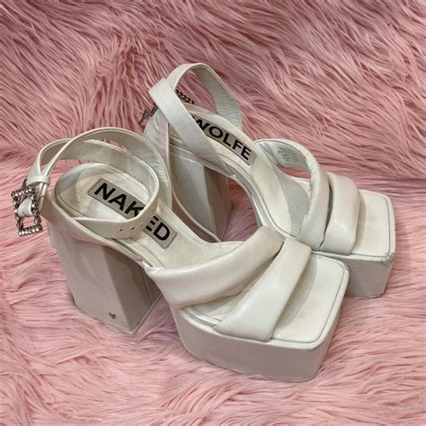 Naked Wolfe Jingle White Sz Amazing Condition Few Depop