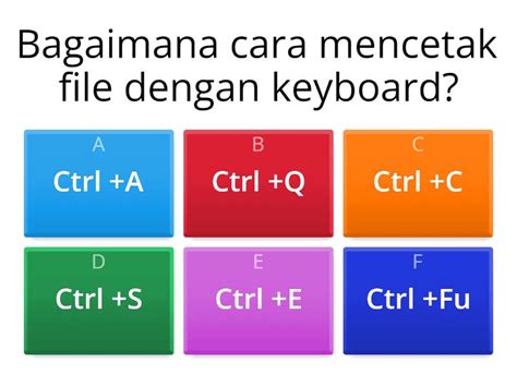 Shortcut Quiz