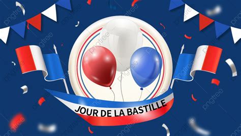 바스티유 데이 하이 엔드 크리에이티브 배너 풍선 일러스트 템플릿 Psd 다운로드 디자인 자료 다운로드