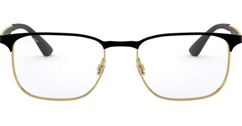 Ray Ban Rx6363 Square Prescription Eyeglass Frames In Black Lyst