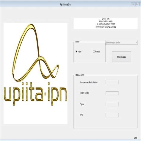 Front Panel Of GUI Profiler Download Scientific Diagram