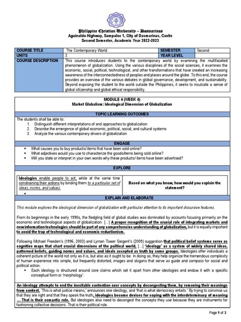 Tcw Module 4 Pdf Politics