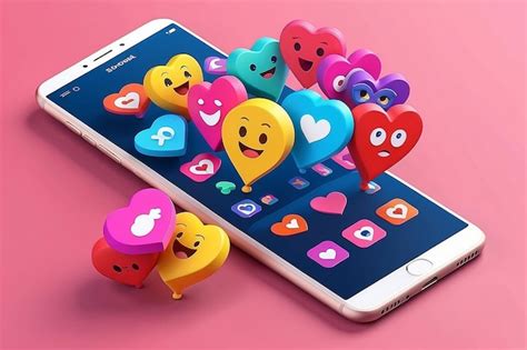 Premium Photo 3d Online Social Communication Applications Social