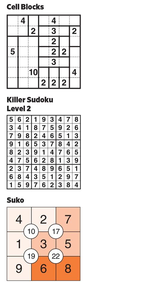 Number Puzzles Saturday September 17 Wsj