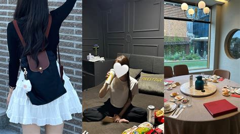 Vlog프리랜서 일상 브이로그 에르메스 향수롱샴 백팩로우로우 신상 언박싱🎁 메가박스 발코니룸 오프숄더 알렉산더왕 여름