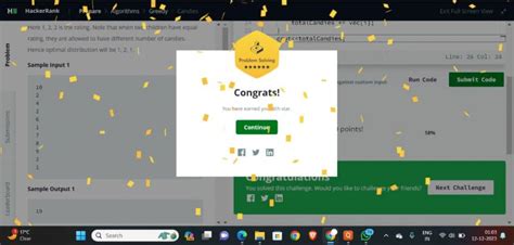 vanshika on linkedin hackerranksuccess codingjourney