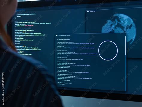 Focused Young Asian Female Software Developer Programmer Coding On