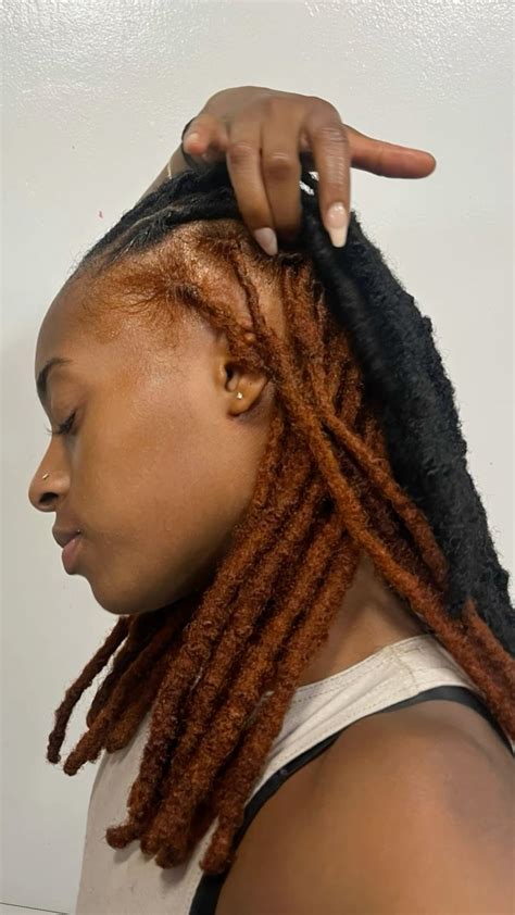 Ginger Locs Loc Peek A Boo Peekaboo Hair Colors Peekaboo Hair Locs