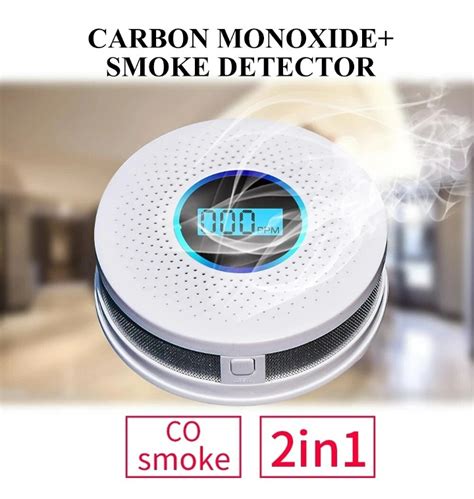이산화탄소경보기 일산화탄소 경보기 연기 감지기 및 센서 2 In 1 Lcd 디스 티몬