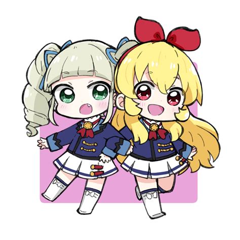 Hoshimiya Ichigo And Todo Yurika Aikatsu And 1 More Drawn By Nozo