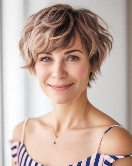 37 Short Haircuts For Women Over 40 Playful Natural Curl Pixie
