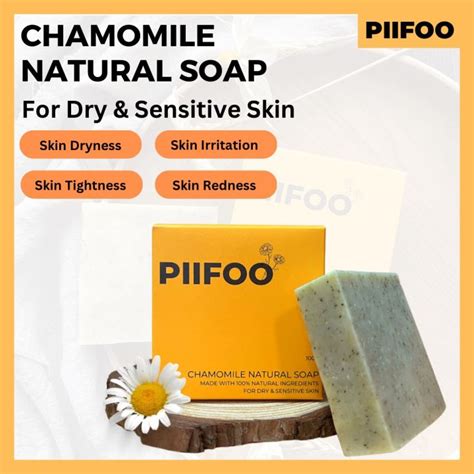【readystock】natural Soap For Dry And Sensitive Skinpiifoo Chamomile