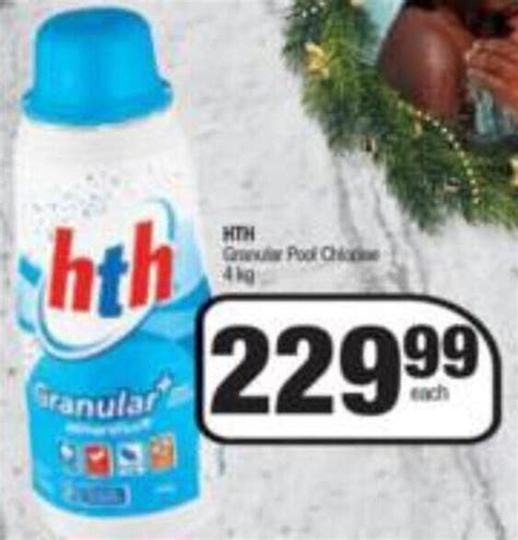 Hth Granular Pool Chlorine 4kg Offer At Spar