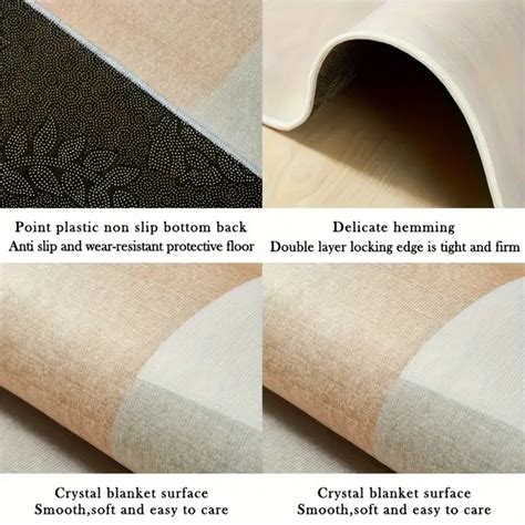 줄리다 추상 기하학적 프린트 모던 장식 러그 미끄럼 방지 기계 세척 가능 낮은 털 폴리에스터 섬유 Temu Republic