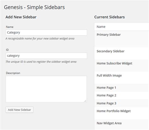Change Your Sidebar Genesis Bellano Web Studio