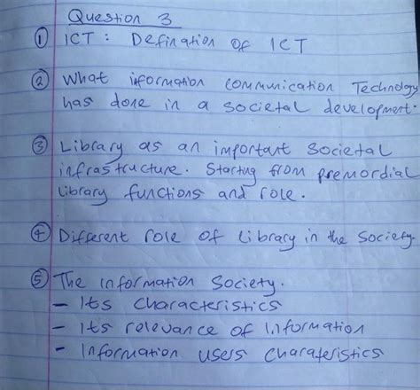 1 ICT Defination Of ICT 2 What Ifformation Chegg Com