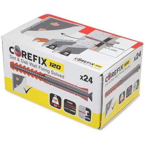 Corefix 120 Heavy Duty Dot Dab Wall Plasterboard Fixing For TVs