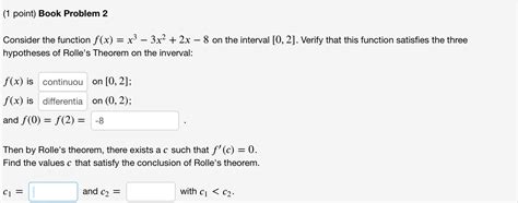 Solved Point Book Problem Consider The Function F X Chegg Com