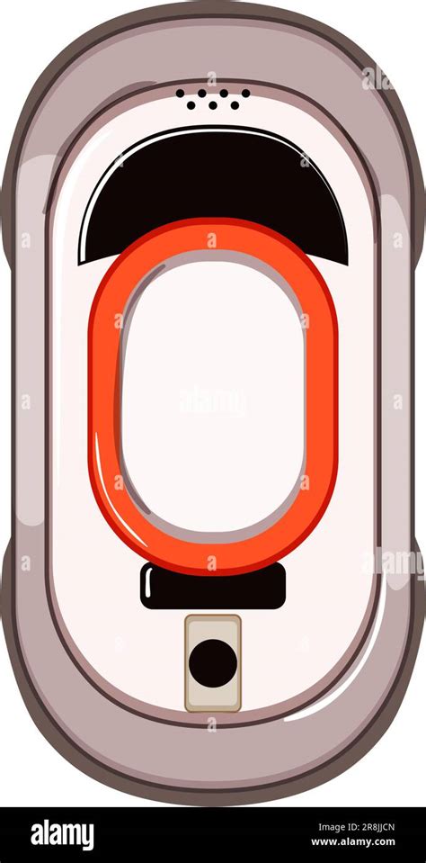 Window Glass Cleaning Robot Cartoon Vector Illustration Stock Vector