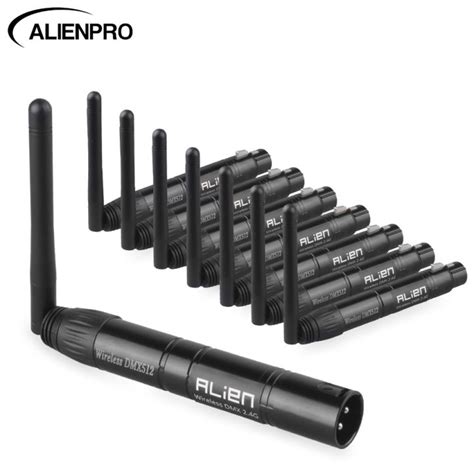 Alien 2 4g Ism Dmx512 Dif Wireless Controller Dmx เครื่องรับส่งสัญญาณพร้อมเสาอากาศสำหรับ Dj