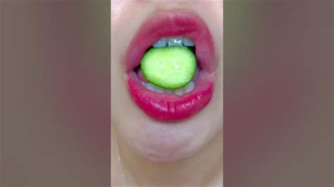Asmr Cucumber Eating Sound Youtube