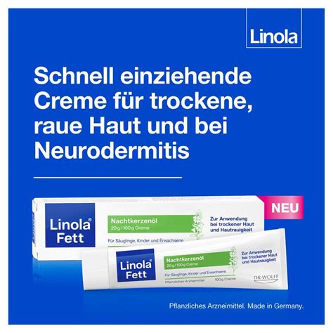 Linola Fett Nachtkerzenöl 20 G100 G Creme 100 G Online Kaufen Docmorris