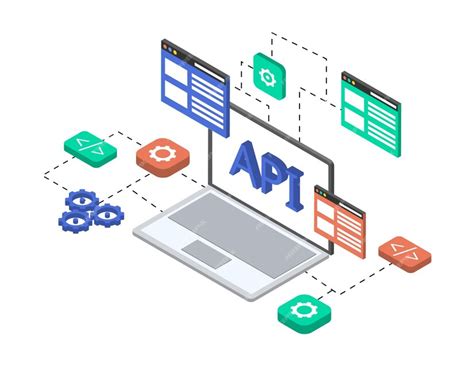 premium vector api development or application programing interface to