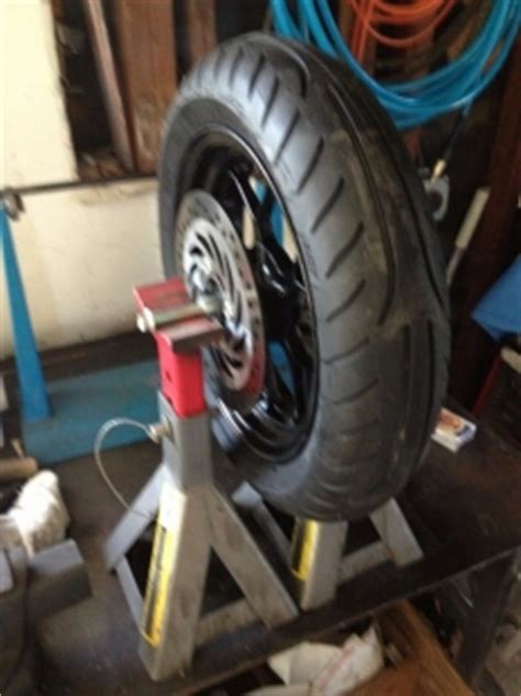 Homemade Motorcycle Wheel Balancer HomemadeTools Net