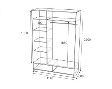 Стандарты шкафов для одежды 95 фото