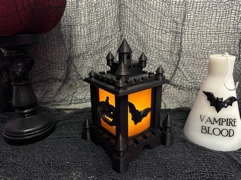 3d Printed Spooky Halloween Lantern Etsy