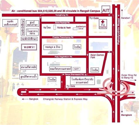 ลานธรรมจักร อ่าน แผนที่หอพระ มหาวิทยาลัยธรรมศาสตร์ ศูนย์