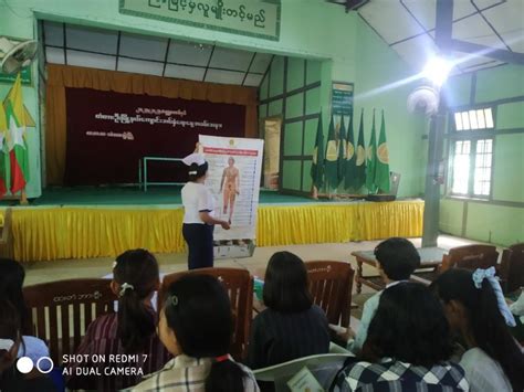 တံတားဦးမြို့နယ် အခြေခံပညာအထက်တန်းကျောင်းတွင် သွေးလွန်တုပ်ကွေးရောဂါ က